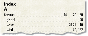 Use tabs and tab leaders in a list or index
