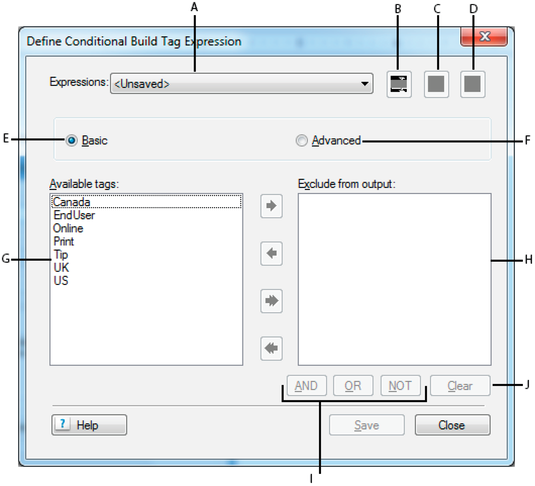 Conditional build tag expressions